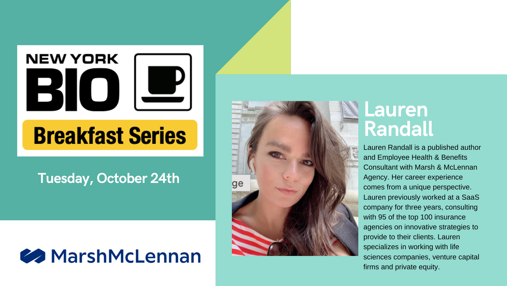 Virtual Breakfast Series - Lauren Randall | NewYorkBIO